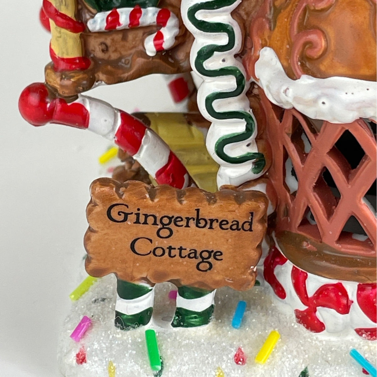 Lemax Sugar N Spice Gingerbread Cottage Porcelain Lighted House ... Lemax Sugar N Spice Gingerbread Cottage Porcelain Lighted House ...